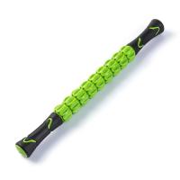 China Gym Full Body Muscle Roller Stick , Handheld Sports Massager Unique Concave Gear Design for sale