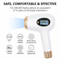 China Painless Full Body Hair Removal 500000 Flashing With Five Adjustable Light Settings for sale