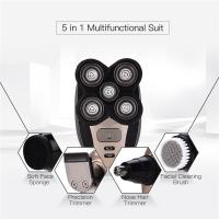 China 4d Rechargeable Electric Shaver Economic Practical With Five Independently Floating Heads for sale