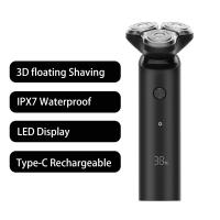 China Triple Blade Mens Rotary Shaver , Waterproof Electric Razor Type C Rechargeable for sale