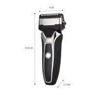China Black Rechargeable Electric Shaver Size 15.8 * 5 * 3.7cm Dry / Wet Dual Use For Travel for sale