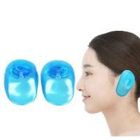 China Protect Silicone Ear Covers , Blue Clear Silicone Ear For Personal Use / Hairdressing Salon for sale