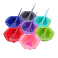 China Colorful Hair Dye Brush And Bowl Set Customized Logo For Barber Shop / Salon Use for sale
