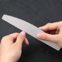 China Grey Color Nail Care Tools Sandpaper Nail File Size 18 X 2 X 0.4cm For Finger Care for sale