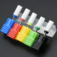 China Not Rusty Cuticle Nail Drill Bits Ceramic Material Corrosion / Heat Resistant for sale