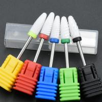 China Not Rusty Cuticle Nail Drill Bits Ceramic Material Corrosion / Heat Resistant for sale