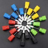 China Not Rusty Cuticle Nail Drill Bits Ceramic Material Corrosion / Heat Resistant for sale
