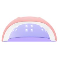 China Pink Color UV LED Nail Lamp , Nail Polish Dryer Curved Half - Closed Design for sale