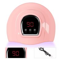 China Pink Color UV LED Nail Lamp , Nail Polish Dryer Curved Half - Closed Design for sale