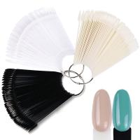 China Round Head Nail Care Tools Acrylic Fake Nail Customized Size For Display Nail Polish Chart for sale