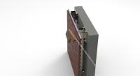 China Terracotta Brick Wall Support Systems Customized Aluminium Extrusion Brackets for sale