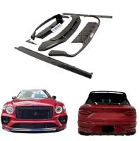 China Customized Bentley Bentayga Body Kit Carbon Fiber Front Lip Side Skirt Diffuser Spoiler for sale