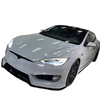 China ABS Tesla Model S Body Kit PD Style Front And Rear Bumper Side Skirts Spoiler Hood for sale