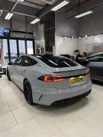 China ABS Tesla Model S Body Kit PD Style Front And Rear Bumper Side Skirts Spoiler Hood for sale