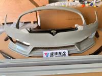 China ABS Tesla Model S Body Kit PD Style Front And Rear Bumper Side Skirts Spoiler Hood for sale