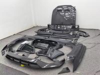 China MSY Audi Q8 Body Kit Dry Carbon Fiber Front And Rear Bumper Side Skirt Spoiler Hood for sale