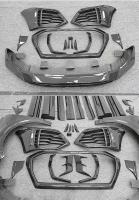 China MSY Audi Q8 Body Kit Dry Carbon Fiber Front And Rear Bumper Side Skirt Spoiler Hood for sale