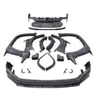 China WD Style FRP Lexus LX600 Body Kit Front Lip Side Skirt Rear Diffuser Spoiler for sale