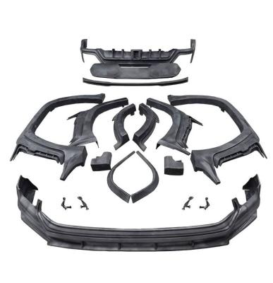 China WD Style FRP Lexus LX600 Body Kit Front Lip Side Skirt Rear Diffuser Spoiler for sale