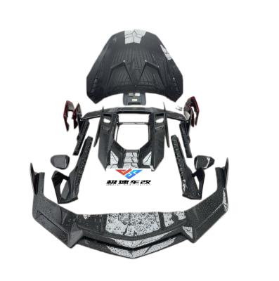 China DK Style Dry Carbon Body Kit Revuelto Body Kit Include Front Lip Side Skirt for sale