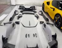 China SF90 Ferrari Body Kit MSY Dry Carbon Fiber Front Rear Lip Diffuser Spoiler Side Skirts for sale