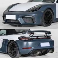 China Black Porsche 981 Body Kit Upgrade 718 GT4 Front Bumper PP Body Kit for sale