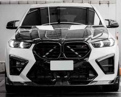 China Carbon Fiber Front Lip Skirt Rear Diffuser Spoiler Body Kit For BMW X6M F96 for sale