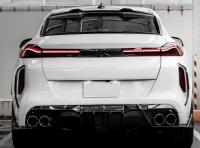 China Carbon Fiber Front Lip Skirt Rear Diffuser Spoiler Body Kit For BMW X6M F96 for sale