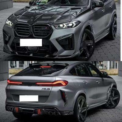 China BMW X6M Body Kit F96 BMW Carbon Fiber Body Kits With Tailpipe Grill Mirror for sale