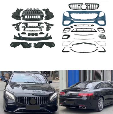 China Amg Style S63 Body Kit For Benz S Coupe W217 2013-2020 Front Bumper Rear Diffuser for sale
