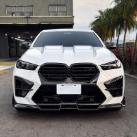 China Dry Carbon Fiber Body Kit BMW X6M Body Kit LU Style Spoiler Hood for sale