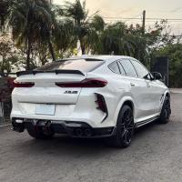 China Dry Carbon Fiber Body Kit BMW X6M Body Kit LU Style Spoiler Hood for sale