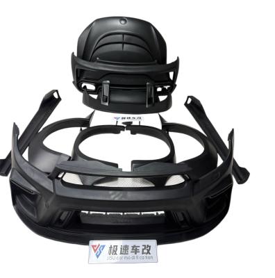 China ASP Style FRP Volkswagen Scirocco Body Kit Car Rear Bumper Diffuser Hood OEM for sale