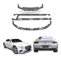 China 2015-2024 Bentley Continental Gt Carbon Kit W12 Retrofit Rear Lip Side Skirt Spoiler for sale