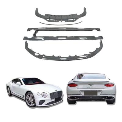 China 2015-2024 Bentley Continental Gt Carbon Kit W12 Retrofit Rear Lip Side Skirt Spoiler for sale