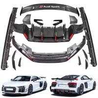 China Dry Carbon Audi R8 Body Kit 2016-2018 Front Lip Side Skirts Auto Body Kit for sale