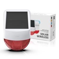 China Factory New Design home security Solar Alarm siren for home wireless security alarm system for sale