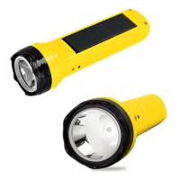 China High Power Multifunction Solar Safety Hammer Light , Solar Flashlight Torch Rechargeable With Power Bank for sale