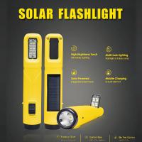 China Customized Rechargeable Mini Led Flashlight Torch For Earthquake Solar Led Flashlights for sale