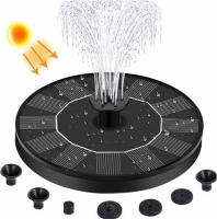 China Bling Solar Bird Bath Fountain Pump 2.5W Solar Fountain Pump With 800 MAh Battery for sale
