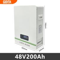 China LiFePO4 Solar Power System Battery Wall Mounted 48V 100Ah Home Solar Storage Battery for sale