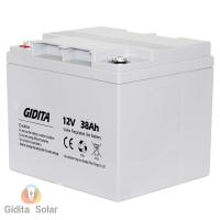 China Rechargeable  Solar Power System Batteries 12v 38Ah VRLA for sale