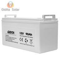 China Lead Acid Deep Cycle Long Life 12V 90ah Solar Battery For House for sale