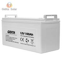 China Solar Battery Gel 12v 100ah 12 Volt Rechargeable Lead Acid Batteries for sale