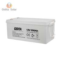 China 12 volt Solar Power System Battery 200ah Lead Acid AGM/GEl Battery Motorcycle Battery for sale