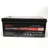 China 25.6V 100Ah LiFePO4 Solar Power System Battery  Long Service Life Solar Lithium Battery for sale
