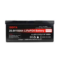 China KC / CE Certification 150Ah LiFePO4 Battery 25.6V Solar Lithium Battery for sale