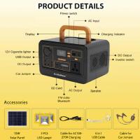 China Portable Outdoor Power Supply 300w portable power station Generator with Solar Panel for sale