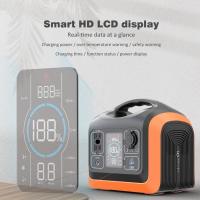 China 19.2V 595WH Lithium Battery Portable Solar Power Bank 110V 600W Pure Sine Wave AC Outlet for sale