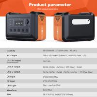 China 2400W Outdoor Camping Portable Solar Power Bank 48V 2232Wh for sale